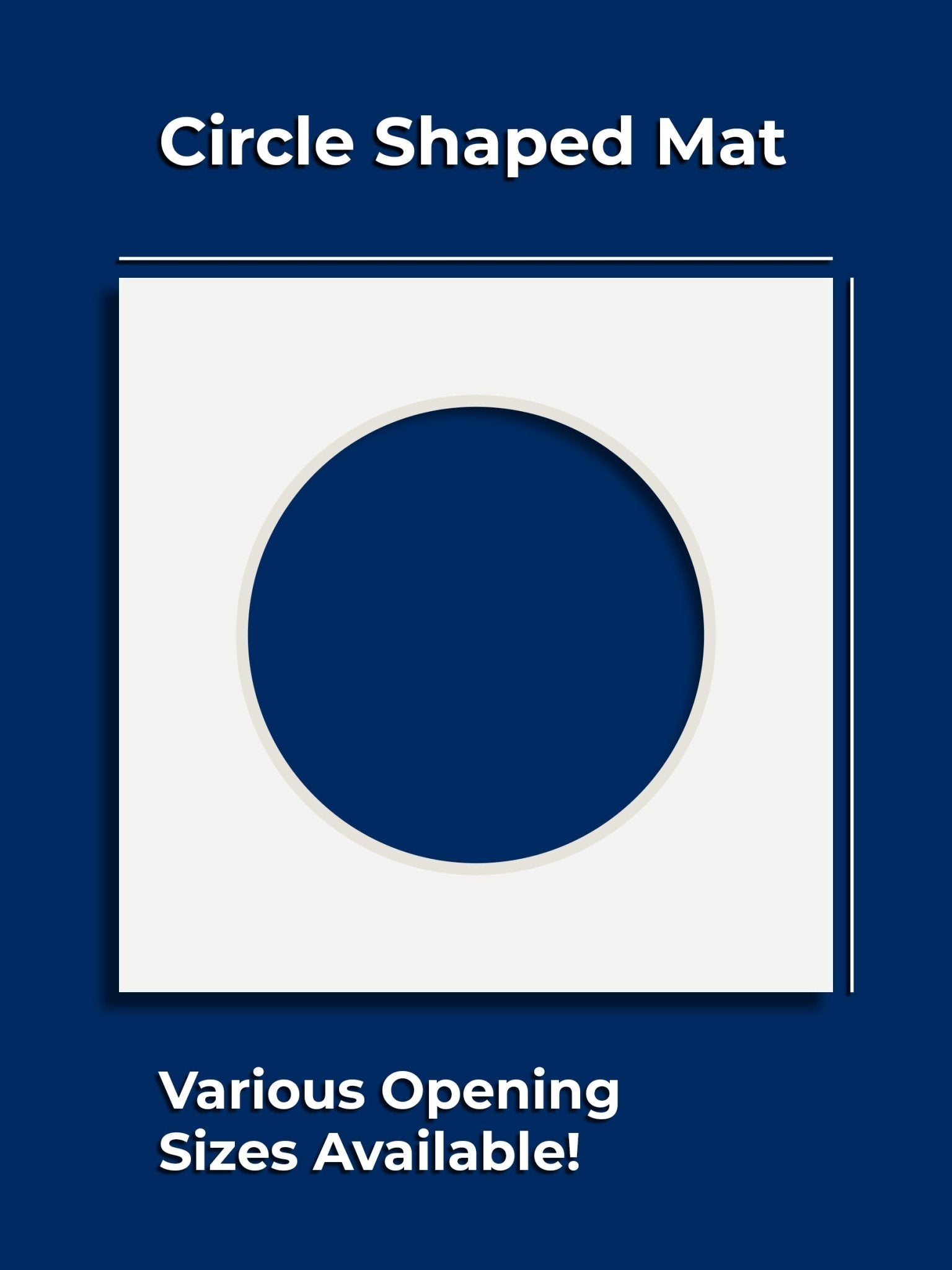 Gallery Series Circle Single Mat - Elegant Display Solution