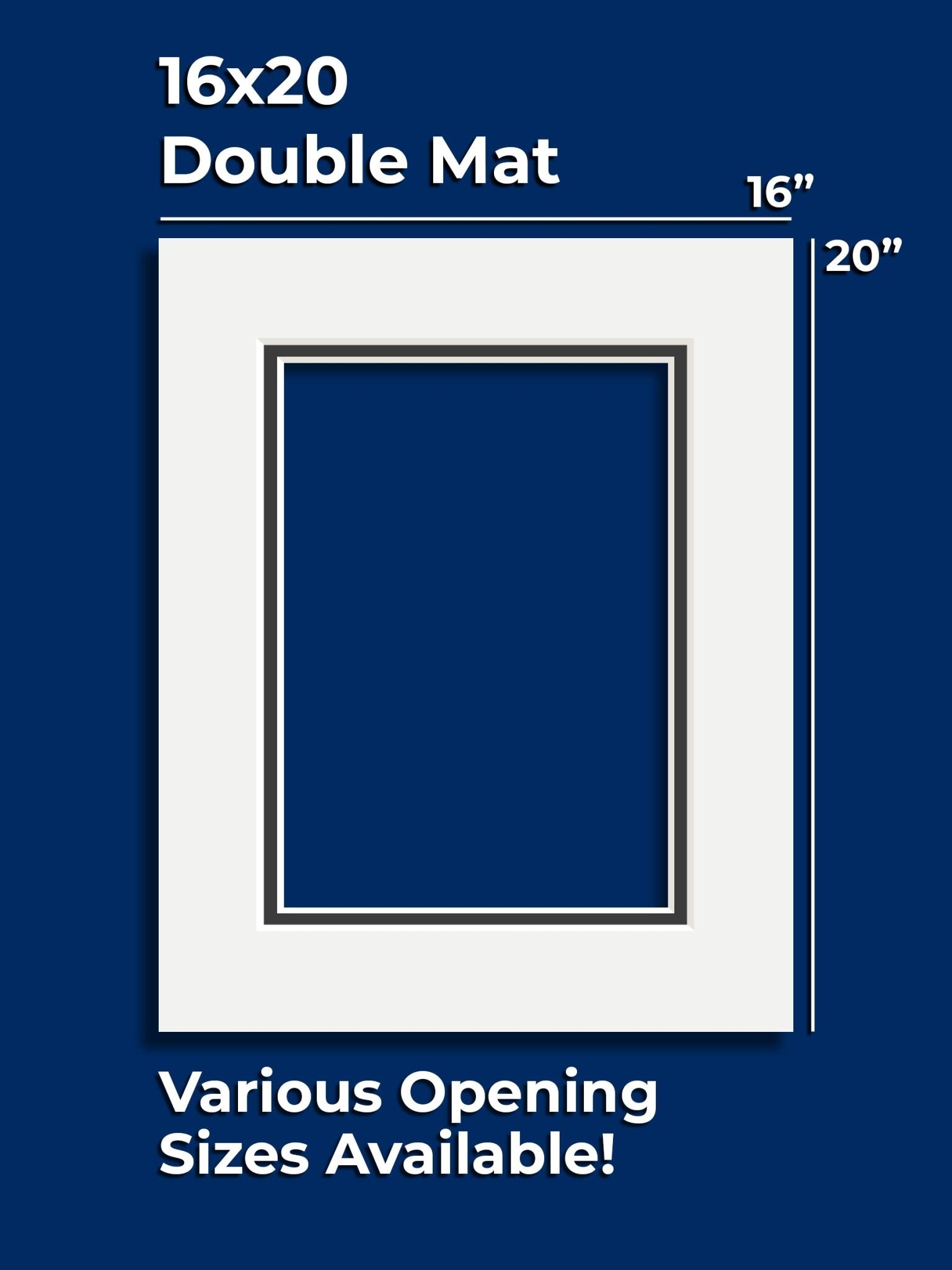 Gallery Series Double Mat 16 x 20 for Stunning Displays